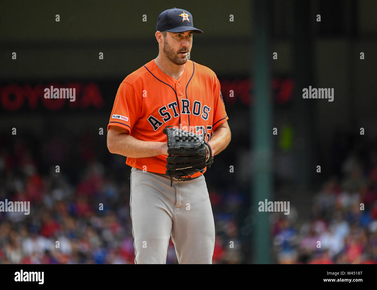 July 14, 2019: Houston Astros starting pitcher Justin Verlander #35 on ...