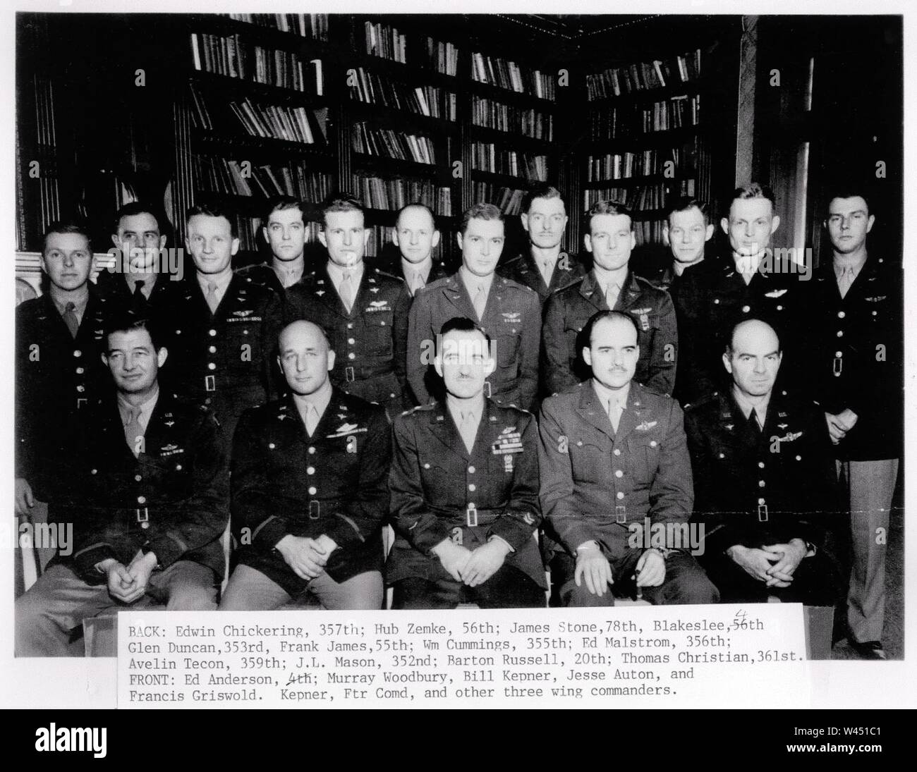 Commanding officers of the Fighter Groups of the 8th Air Force in 1944 ...