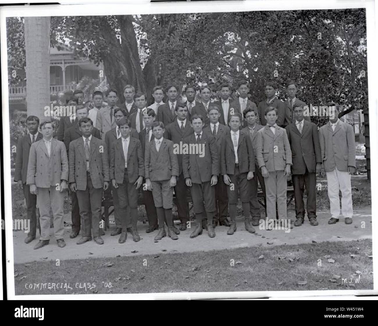 Commercial Class 1908 (b) Saint Louis College Stock Photo - Alamy