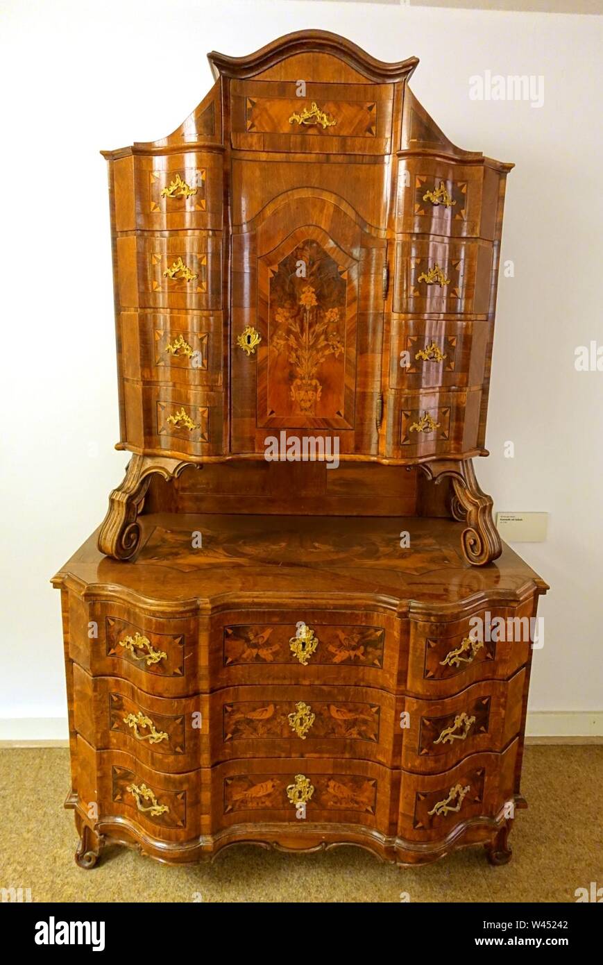 Commode with upper tier, Wurzburg, c. 1745 Stock Photo - Alamy