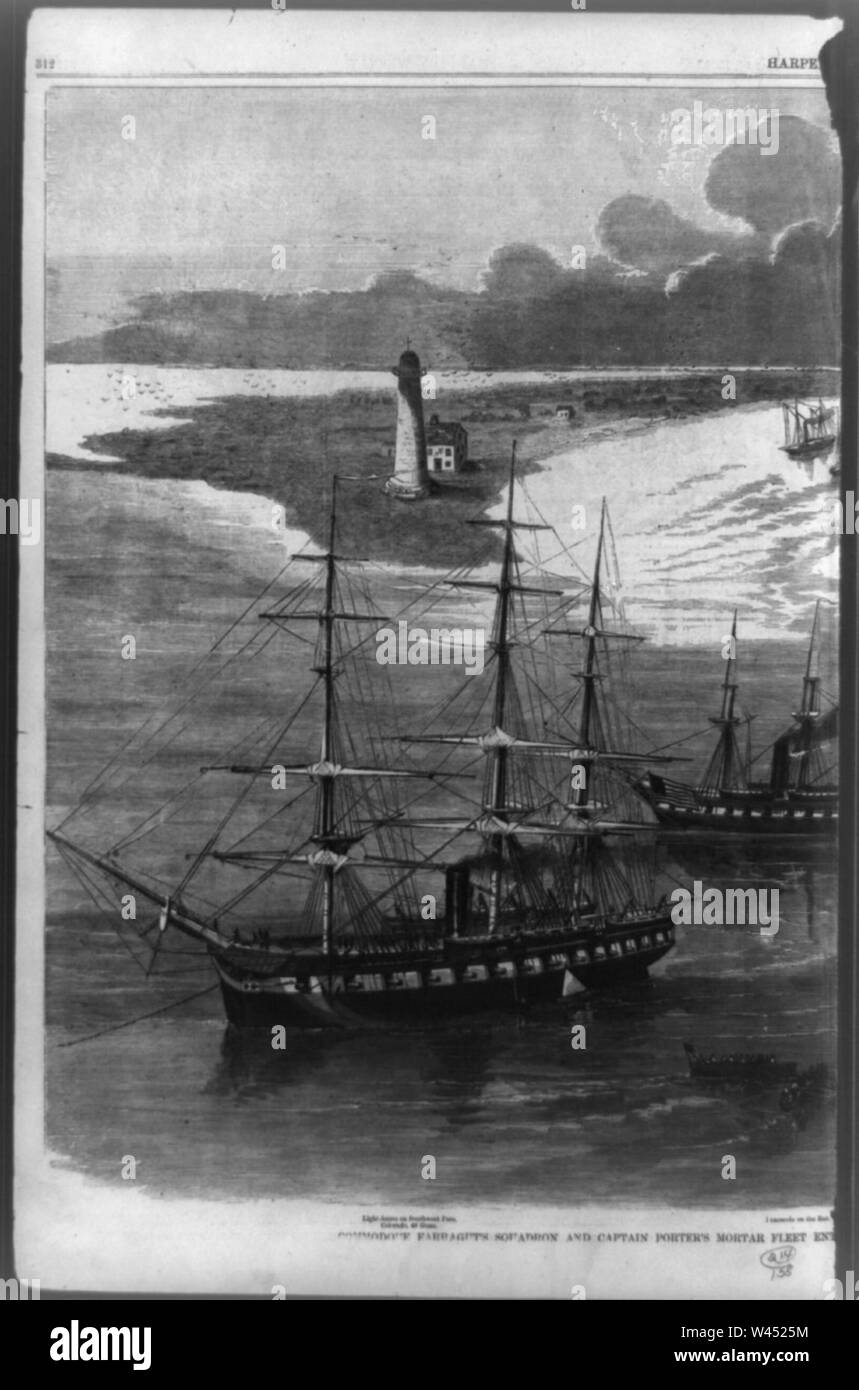 Commodore Farragut's squadron and Captain Porter's mortar fleet ...