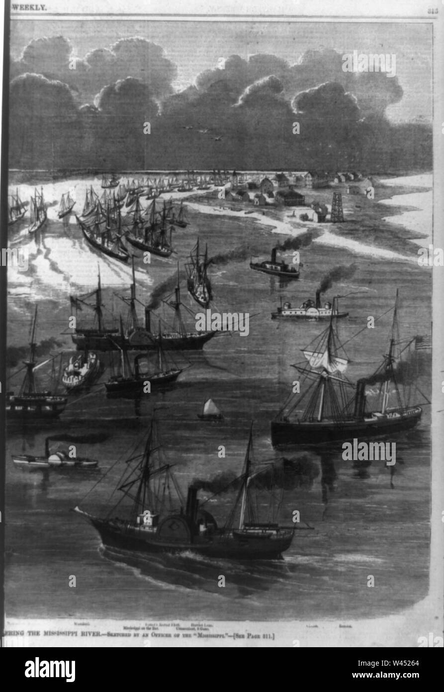 Commodore Farragut's squadron and Captain Porter's mortar fleet ...