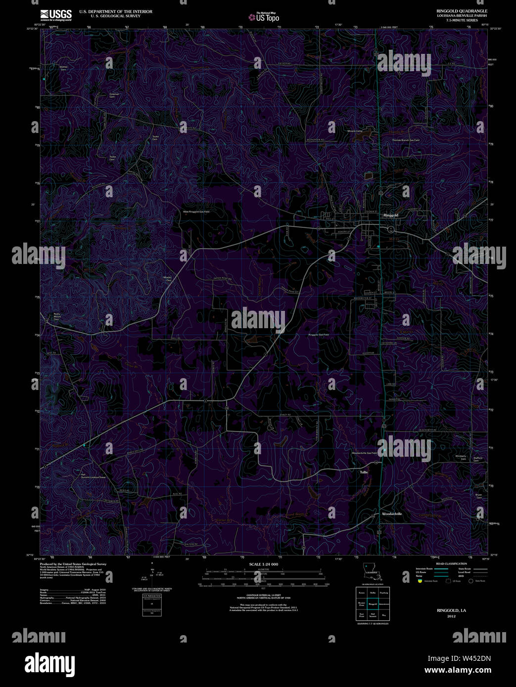 Map of ringgold hi-res stock photography and images - Alamy