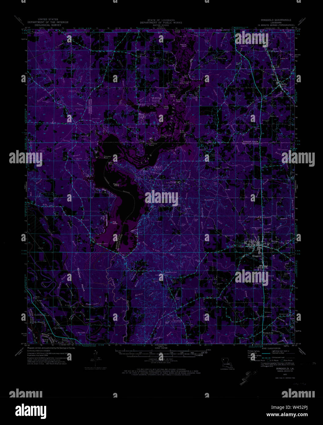 Map of ringgold hi-res stock photography and images - Alamy