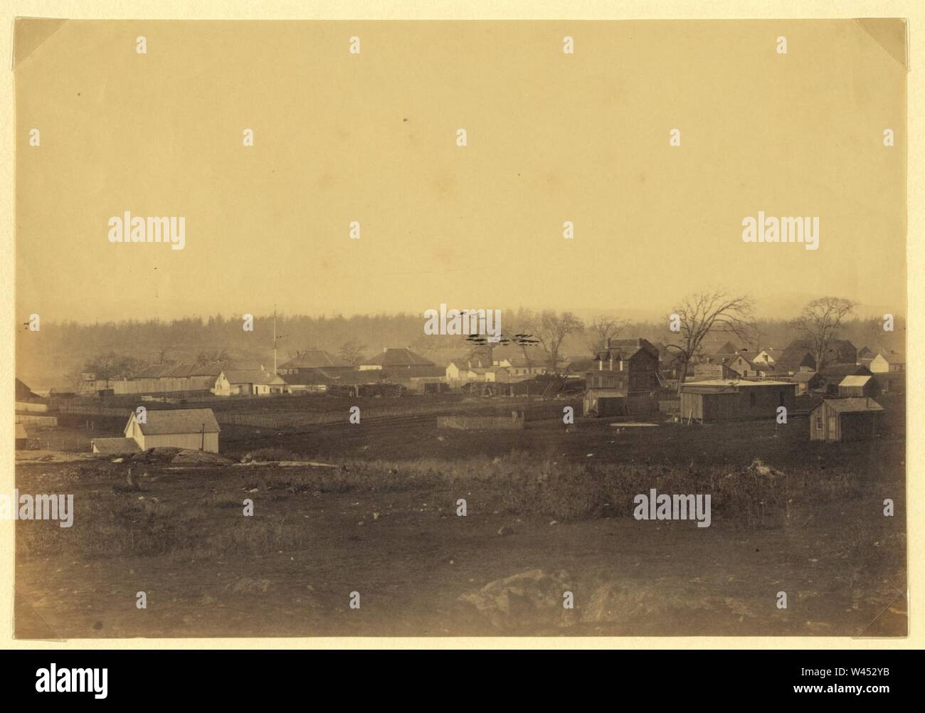 Community adjacent to the fur trading post at Fort Victoria on ...