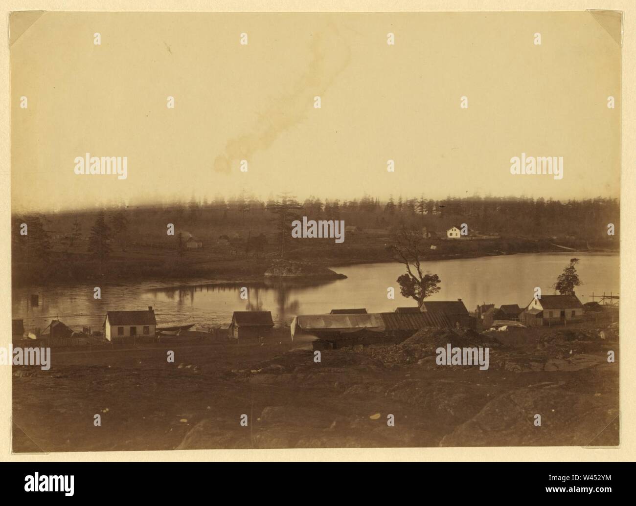 Community adjacent to the fur trading post at Fort Victoria on ...