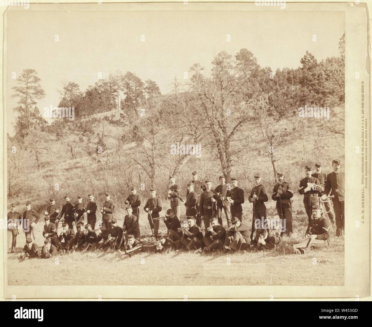 Company ‘C,‘ 3rd U.S. Infantry near Fort Meade, So. Dak Stock Photo - Alamy