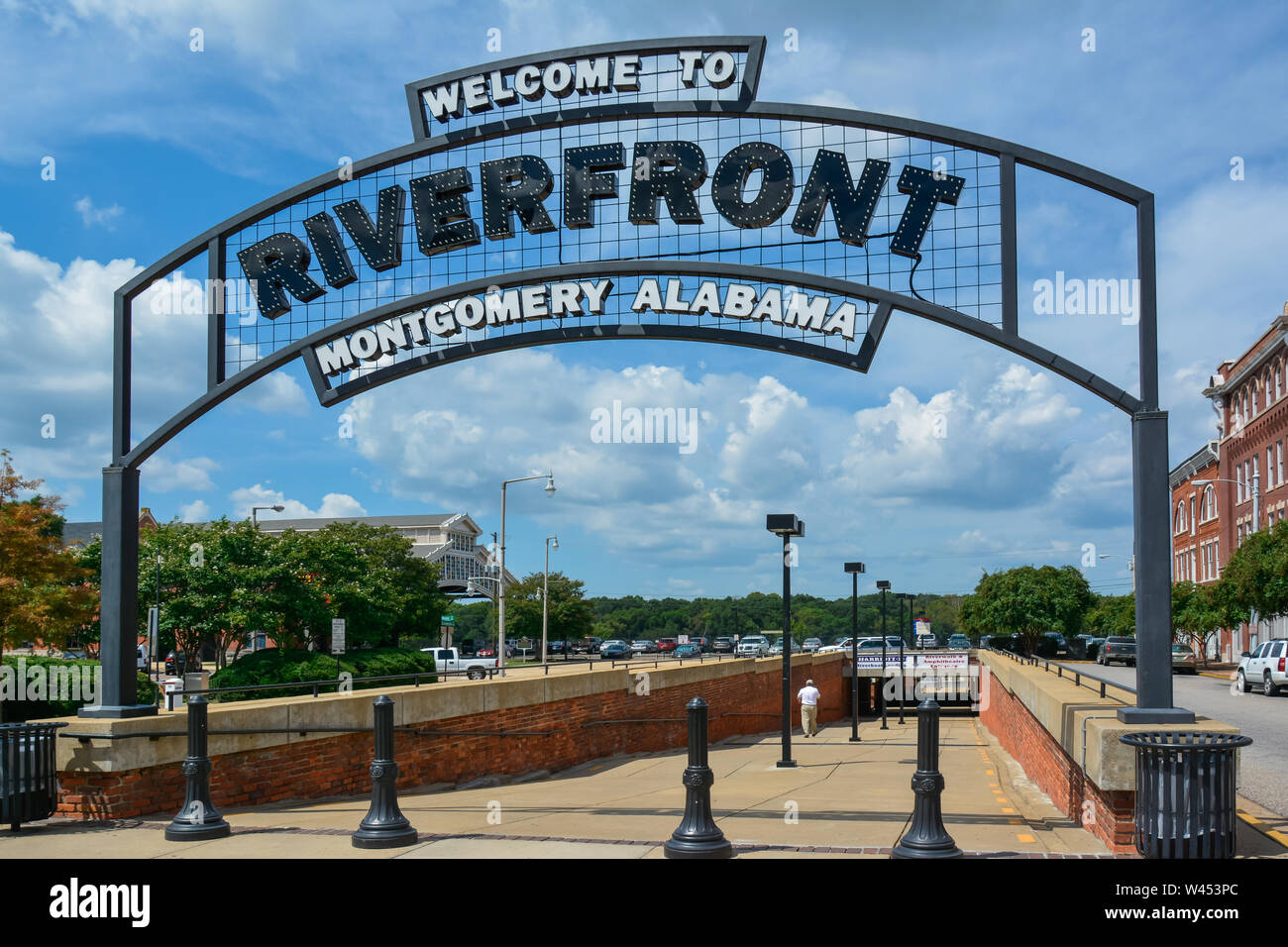 Riverfront montgomery welcome sign hi-res stock photography and images ...