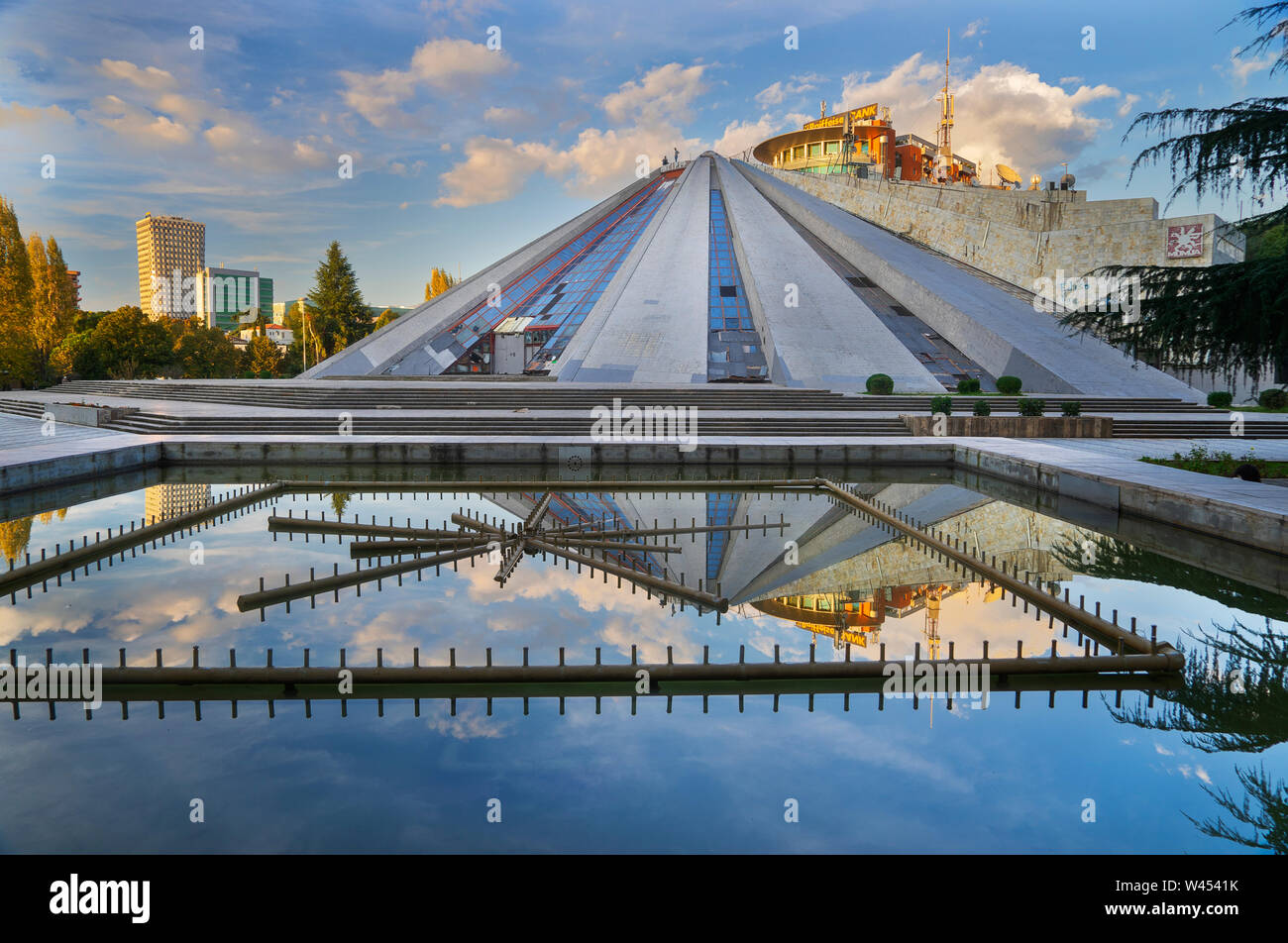 The Uniquely Strange Pyramid of Tirana, Albania Stock Photo - Alamy