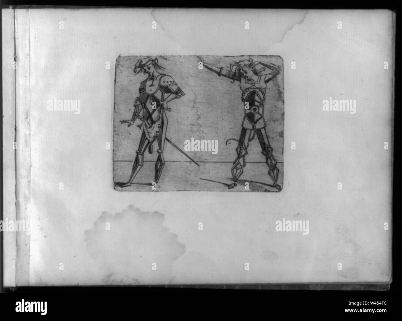 Composite figures in cubist and surrealistic style composed of ...