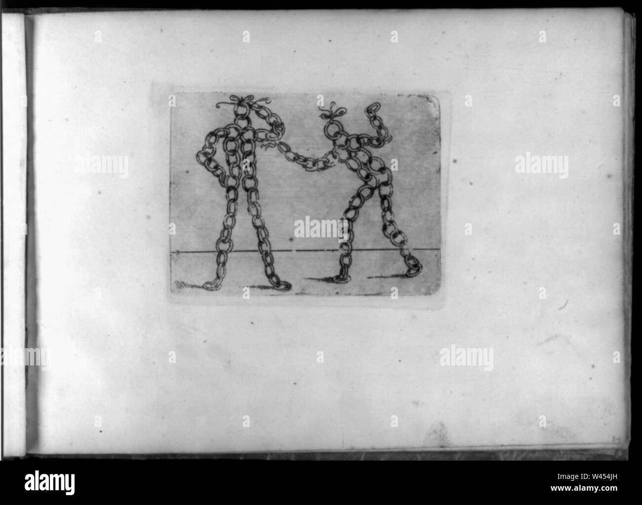 Composite figures in cubist and surrealistic style composed of ...