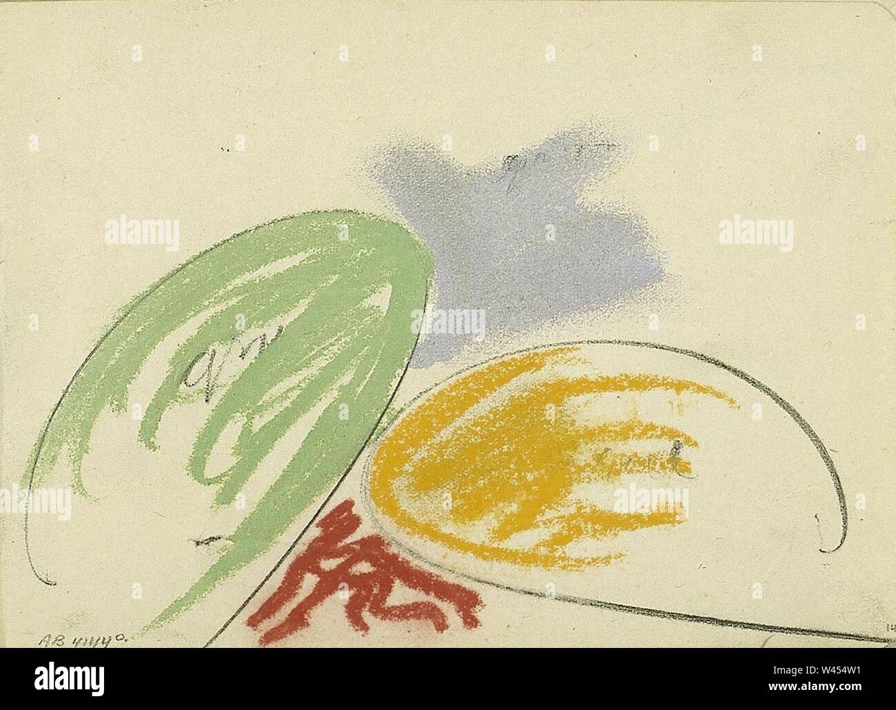 Composition with two Oval Forms by Theo van Doesburg Stock Photo - Alamy