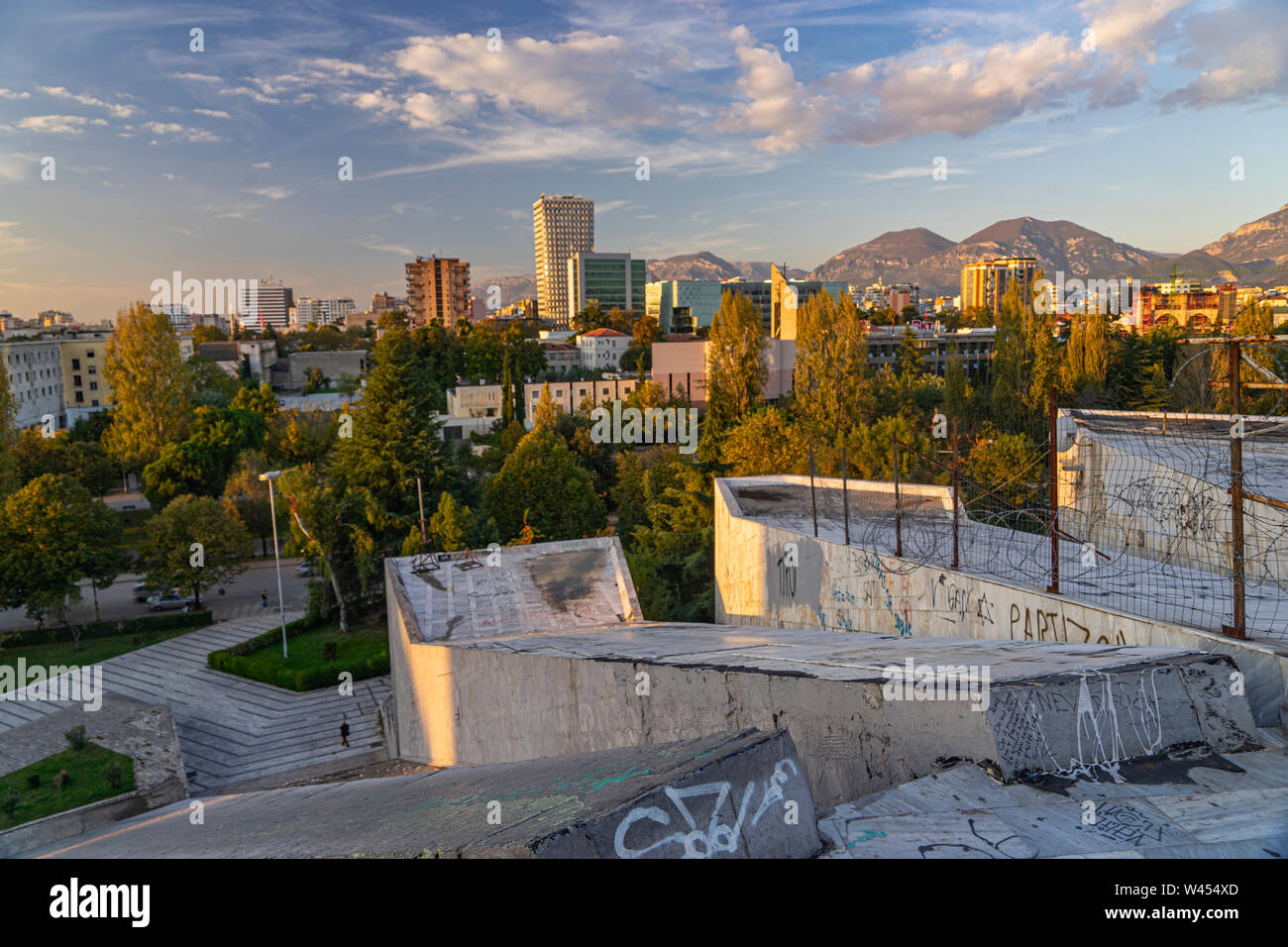 The Colorful Capital City of Albania, Tirana Stock Photo - Alamy