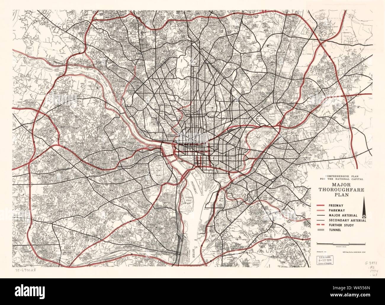 Comprehensive plan for the National Capital, major thoroughfare plan ...