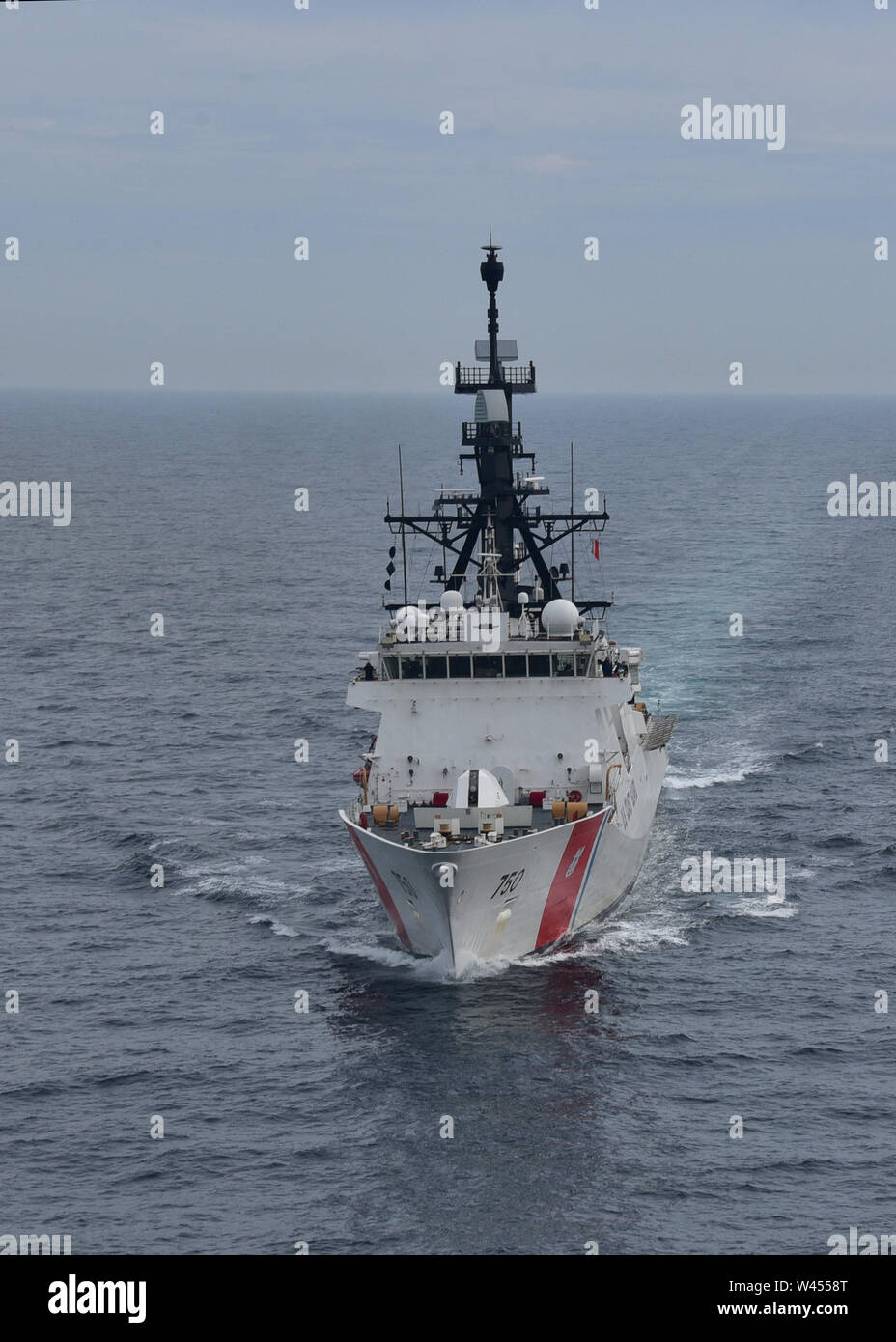 YELLOW SEA--U.S. Coast Guard Cutter Bertholf (WMSL 750) operates in the ...