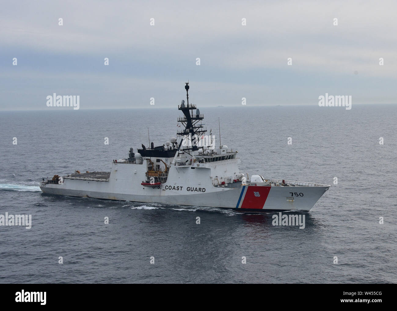 U.S. Coast Guard Cutter Bertholf (WMSL 750) operates in the Yellow Sea ...