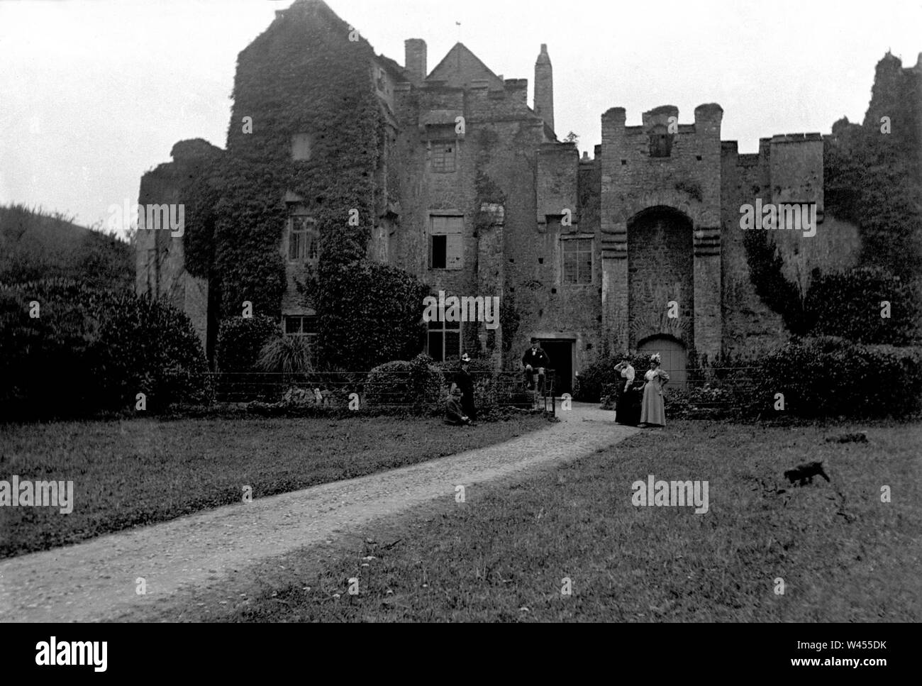 Compton Castle, Marldon, Devon, late 19th century Stock Photo - Alamy