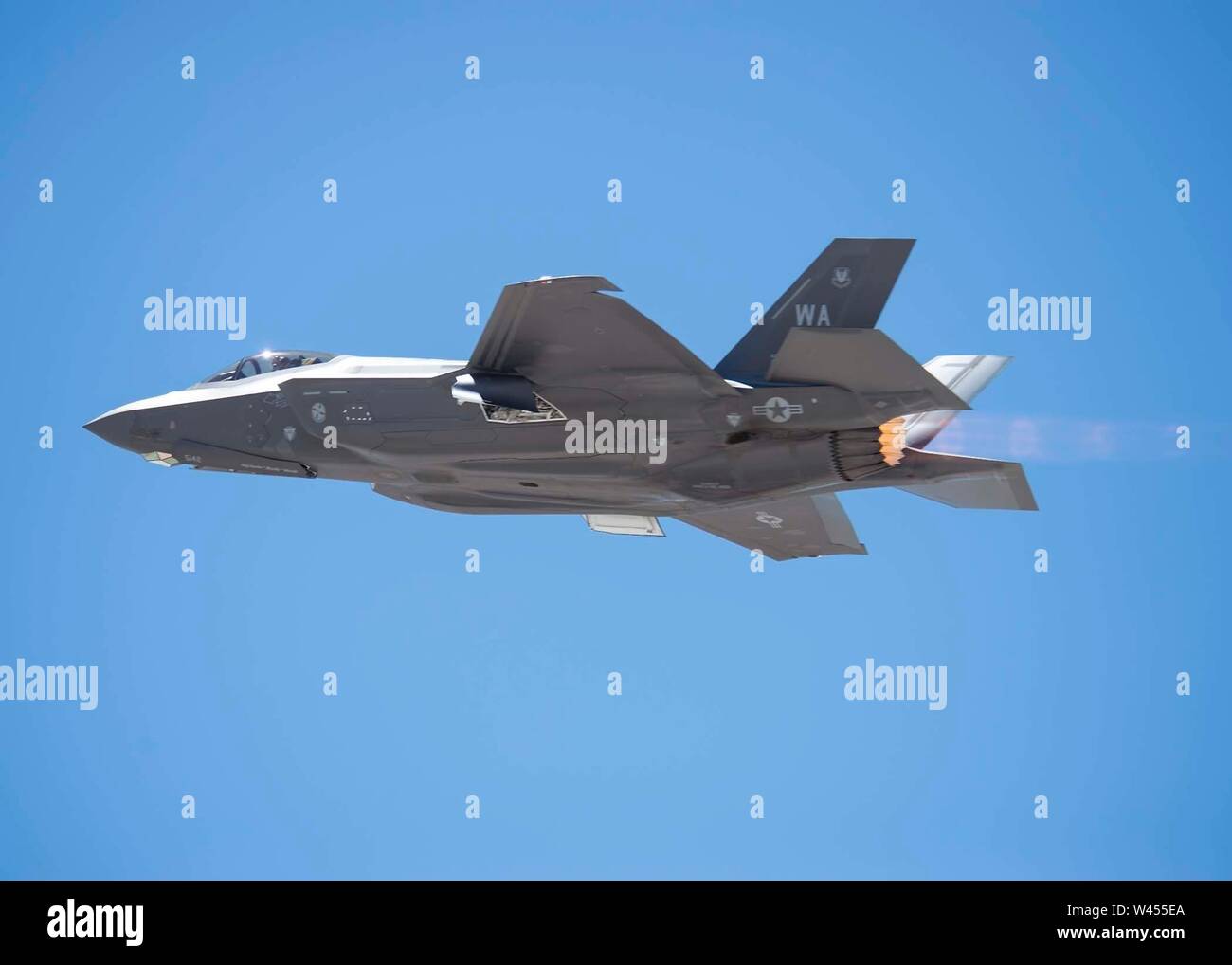 A Marine F-35B Lightning II fighter jet, Marine Fighter Attack Squadron ...