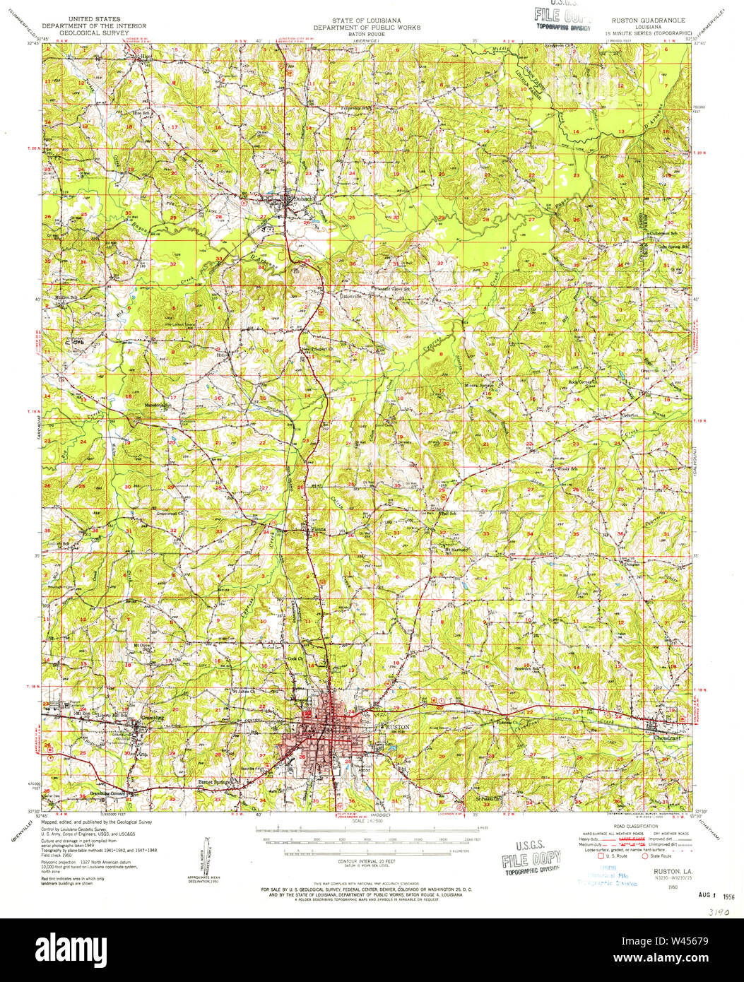 Map Of Ruston High Resolution Stock Photography and Images - Alamy