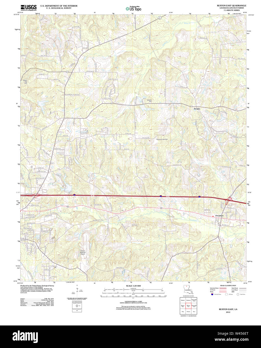 Ruston map hi-res stock photography and images - Alamy