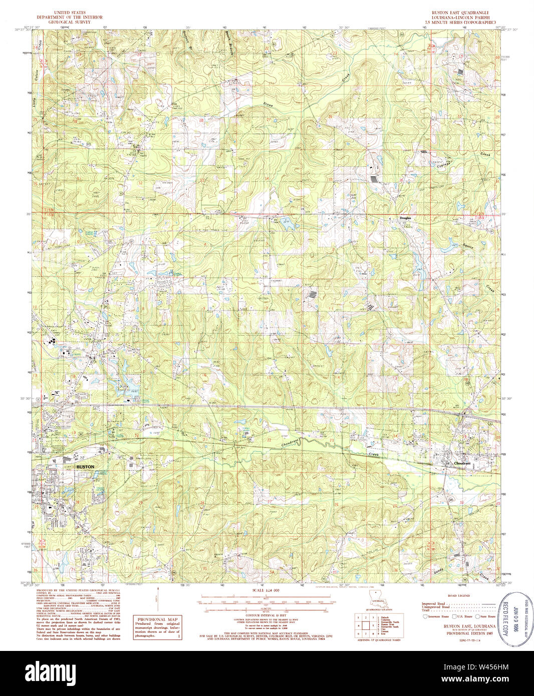 Map of ruston hi-res stock photography and images - Alamy