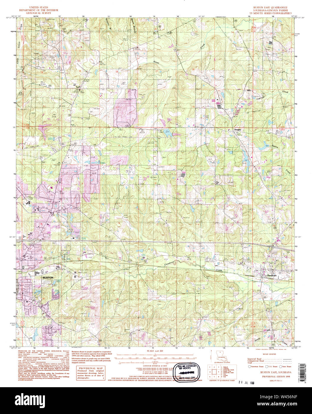 Ruston map Cut Out Stock Images & Pictures - Alamy