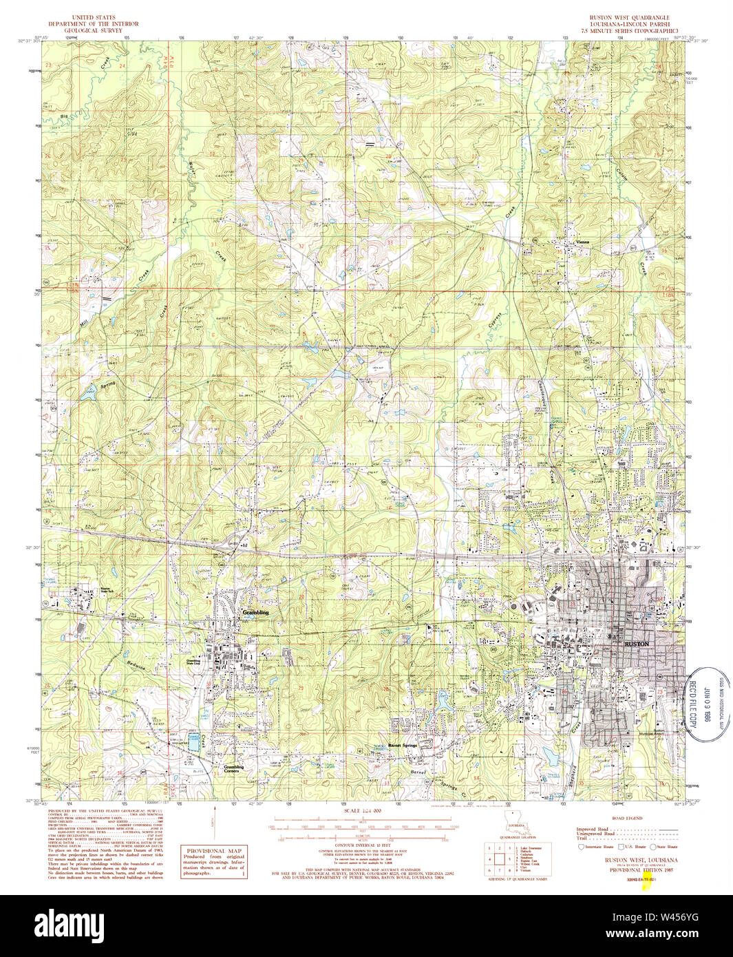 Map Of Ruston High Resolution Stock Photography and Images - Alamy