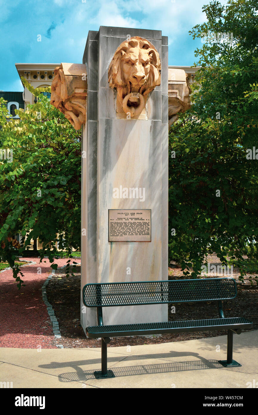 The Lions of Court Square, decorative lion heads re-purposed from ...