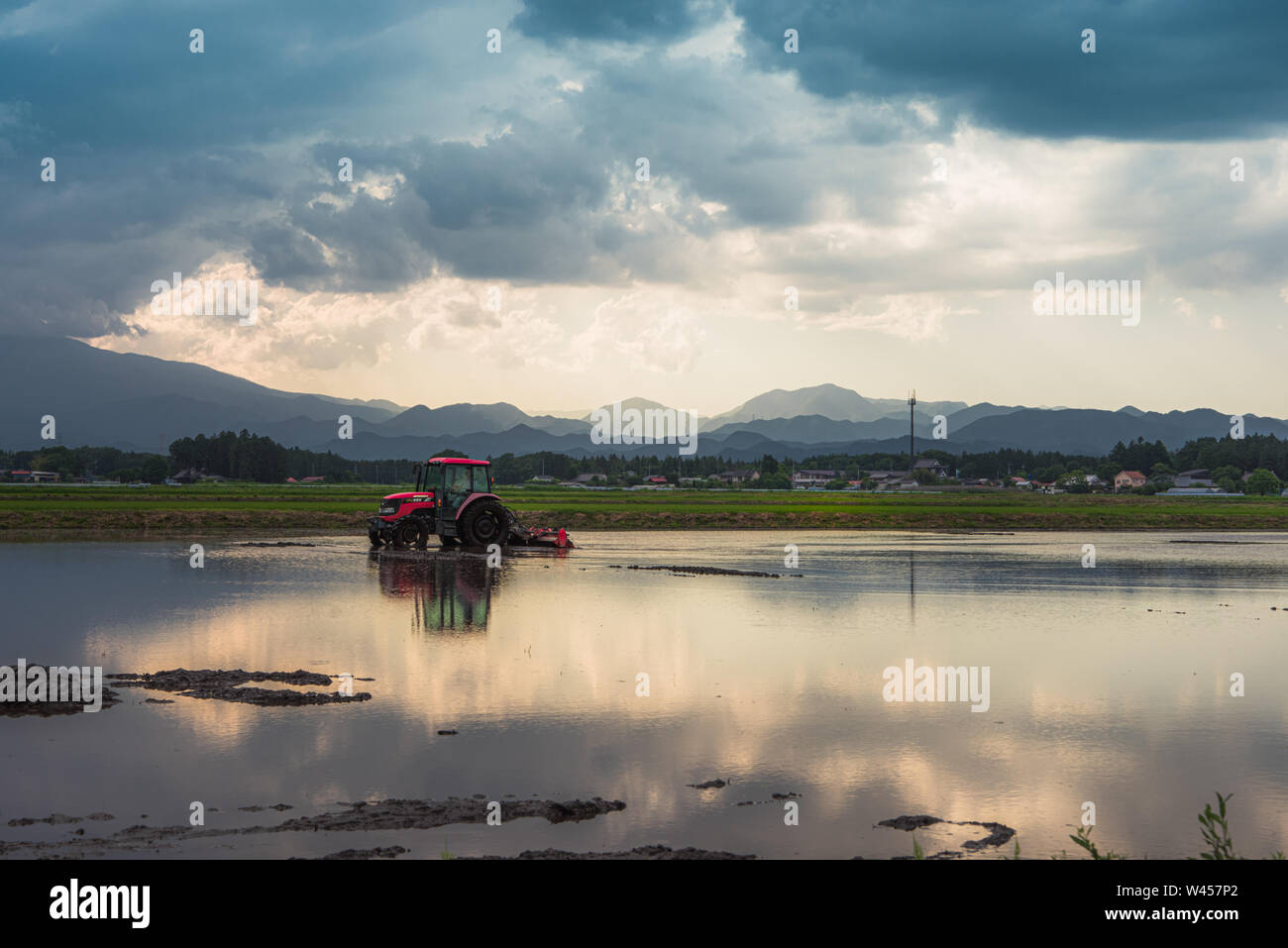 Japan rice planting machine hi-res stock photography and images - Alamy