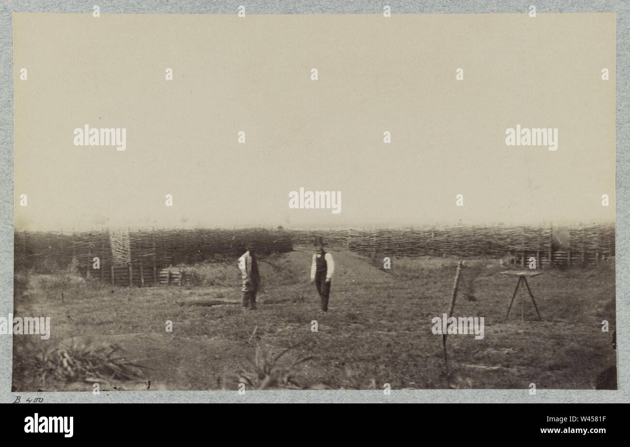 Confederate fort at Centreville, Va. August 1862 Stock Photo - Alamy