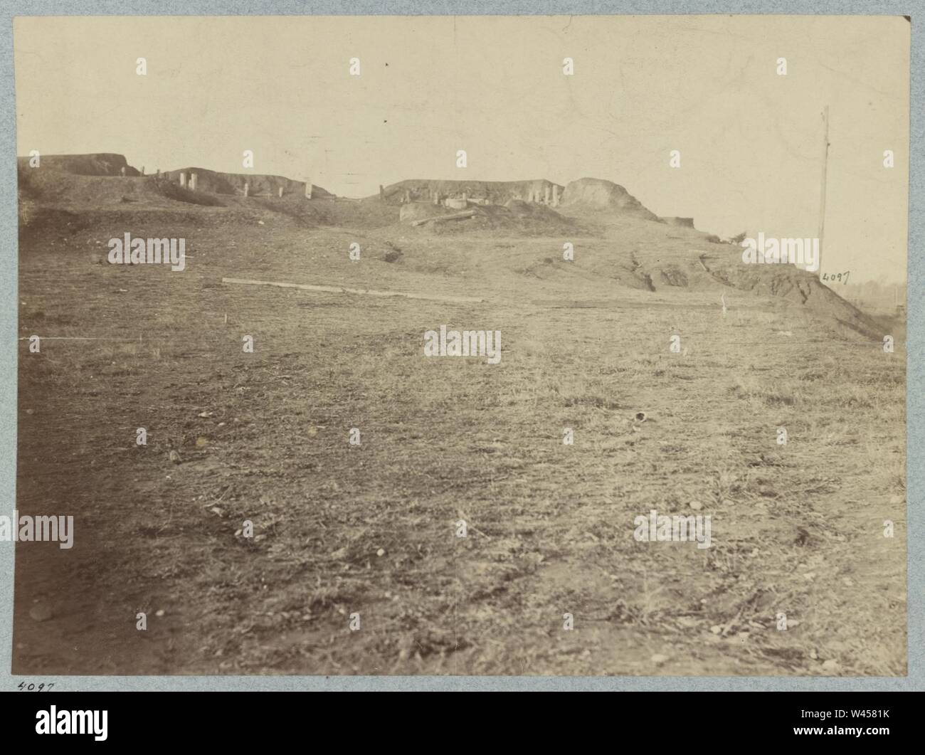 Confederate fort at Manassas, Va. August 1862 Stock Photo - Alamy