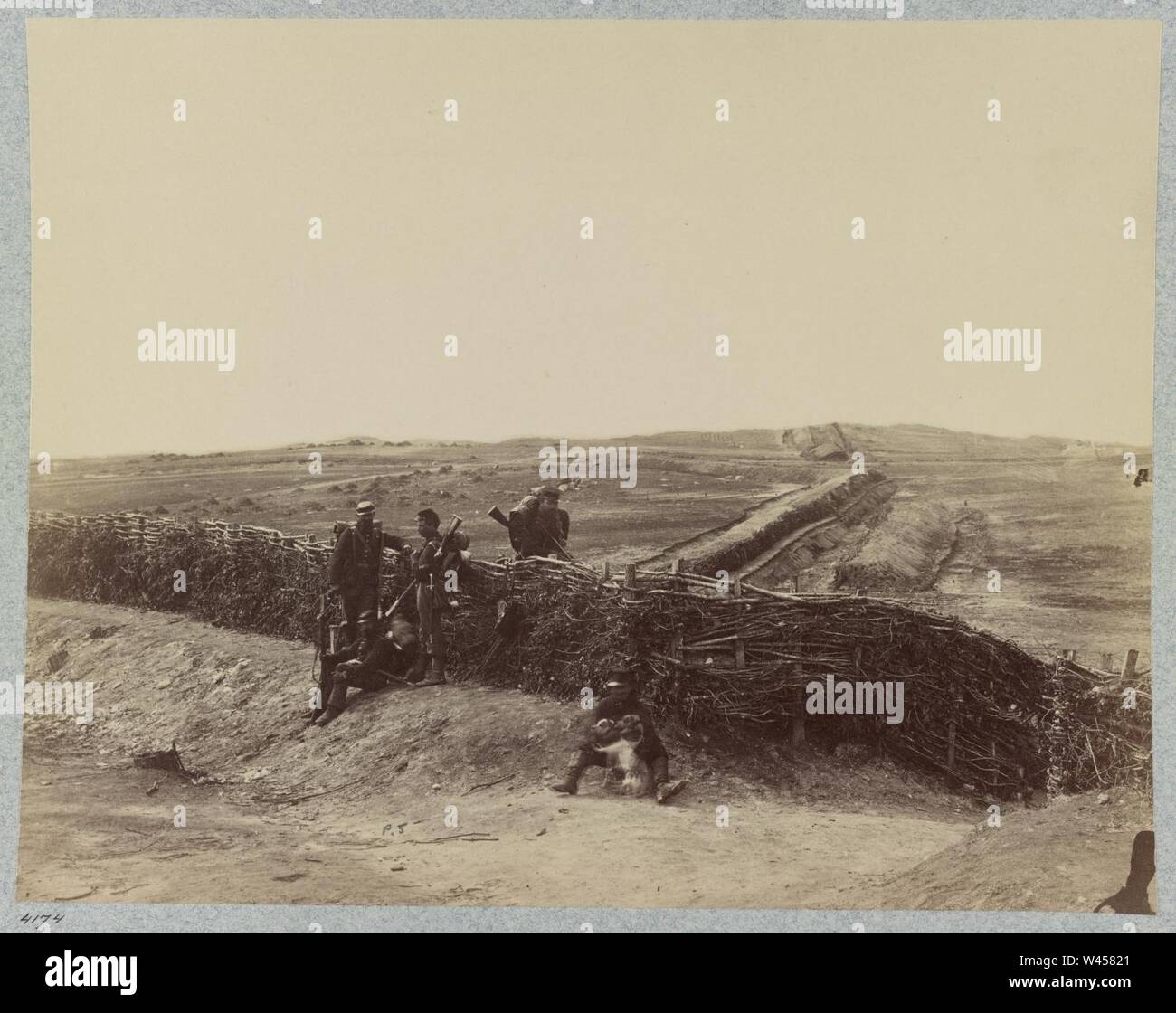 Confederate fortifications at Centreville, Va. March 1862 Stock Photo ...