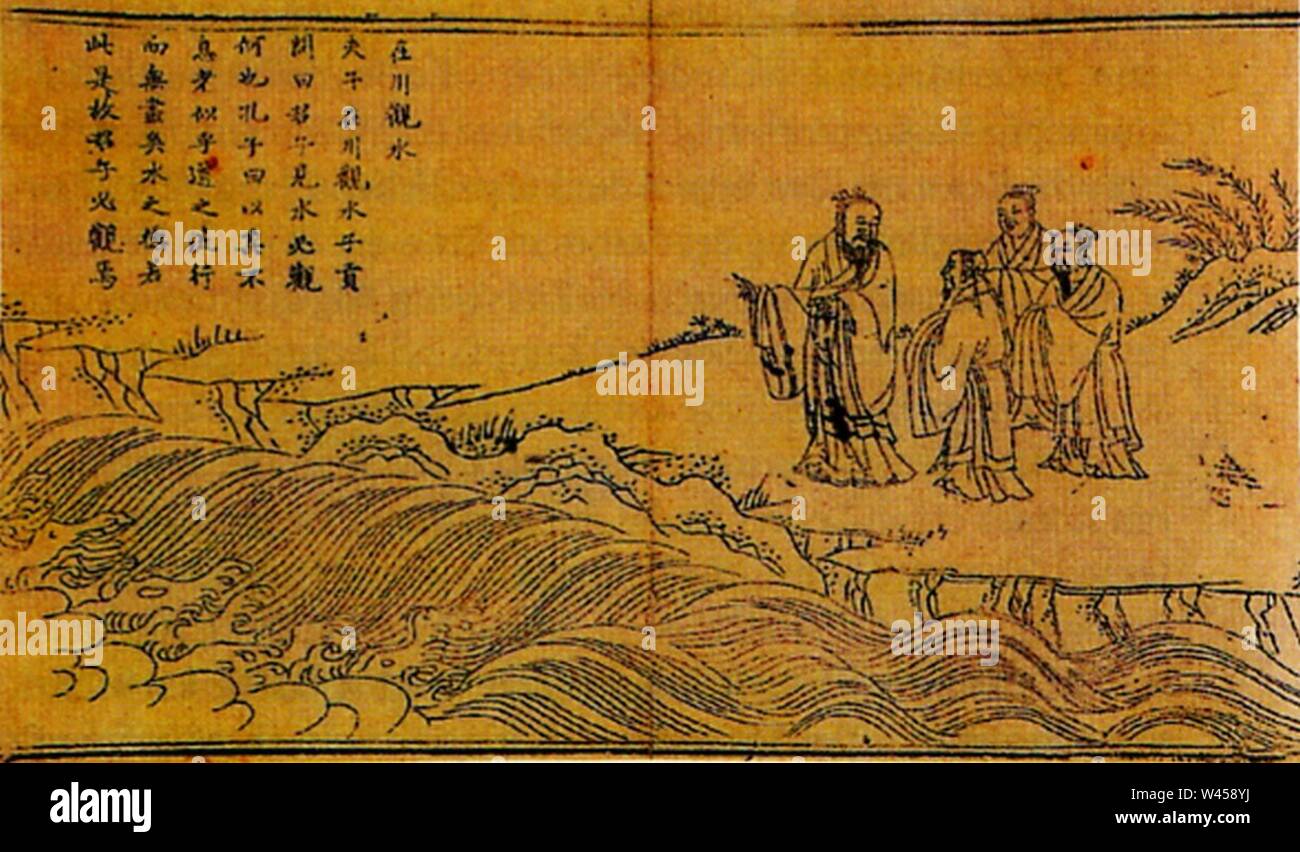 Confucius and his students2 Stock Photo - Alamy