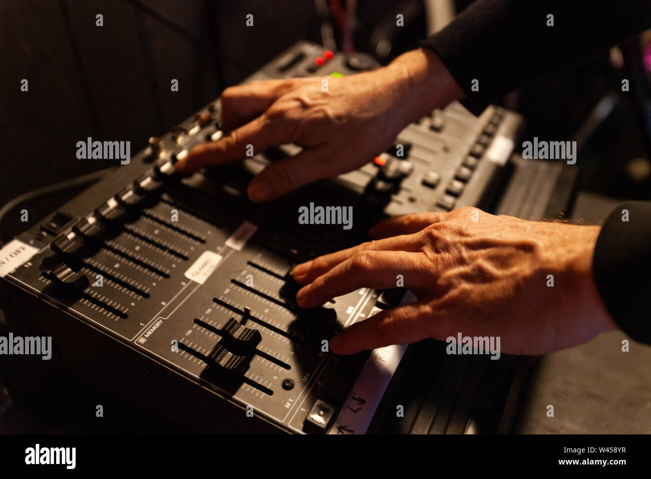 Sound system operator hi-res stock photography and images - Alamy