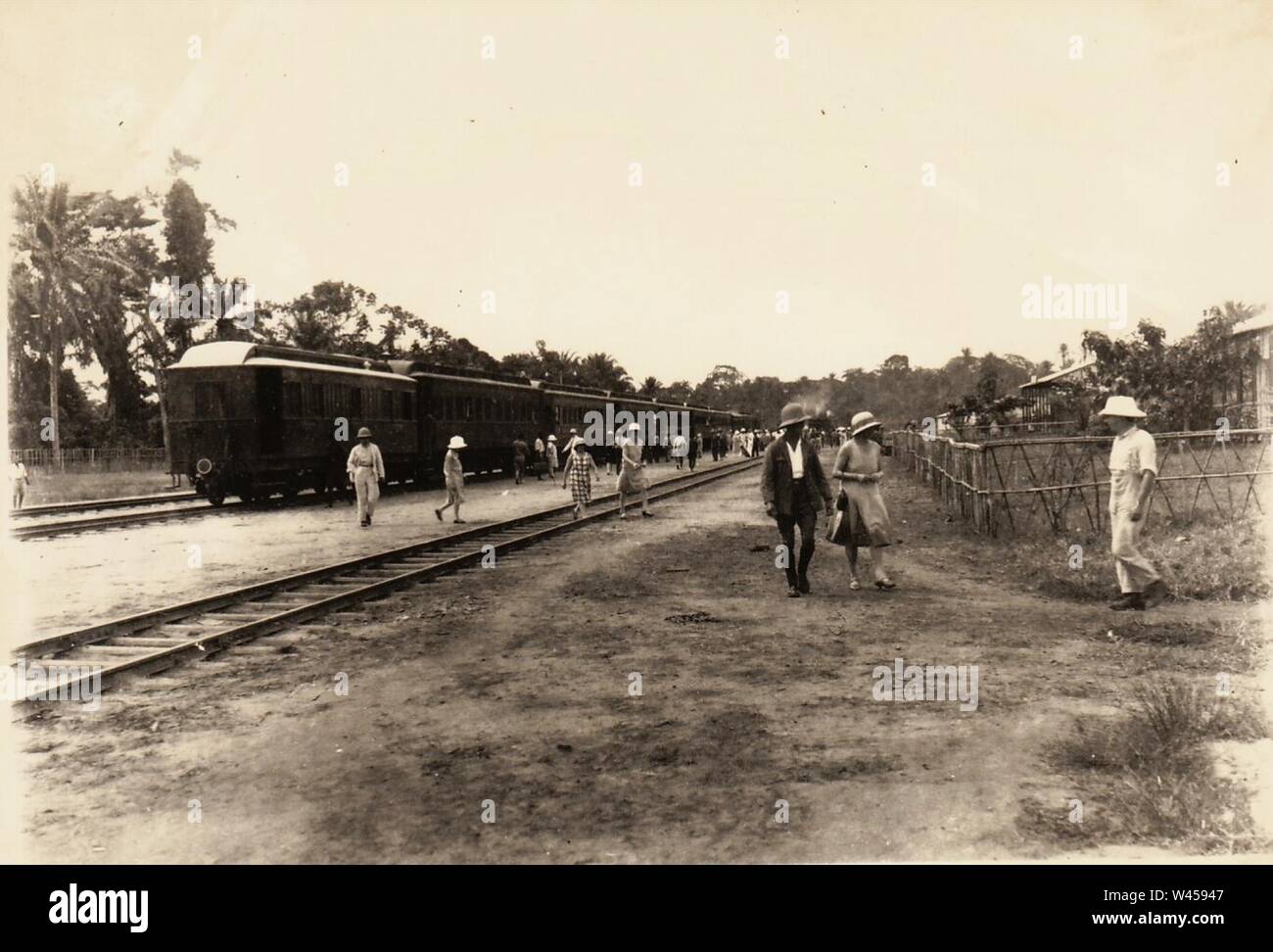 Congo Railways - Mweka train station - Societe du Chemin de Fer ...