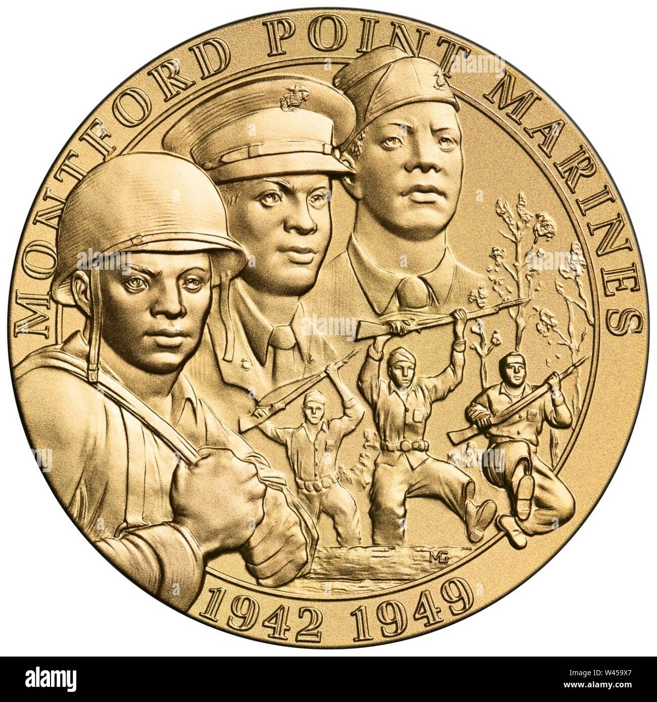 Congressional Gold Medal Montford Point Marines Stock Photo - Alamy