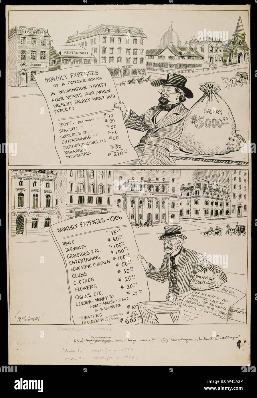 Congressional salaries, December 15, 1906 Stock Photo - Alamy
