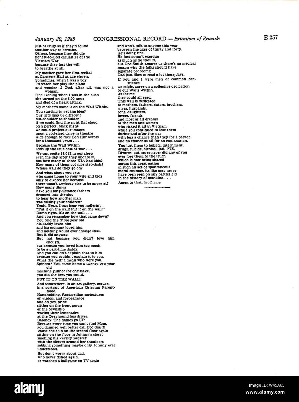 Congressional record hi-res stock photography and images - Alamy