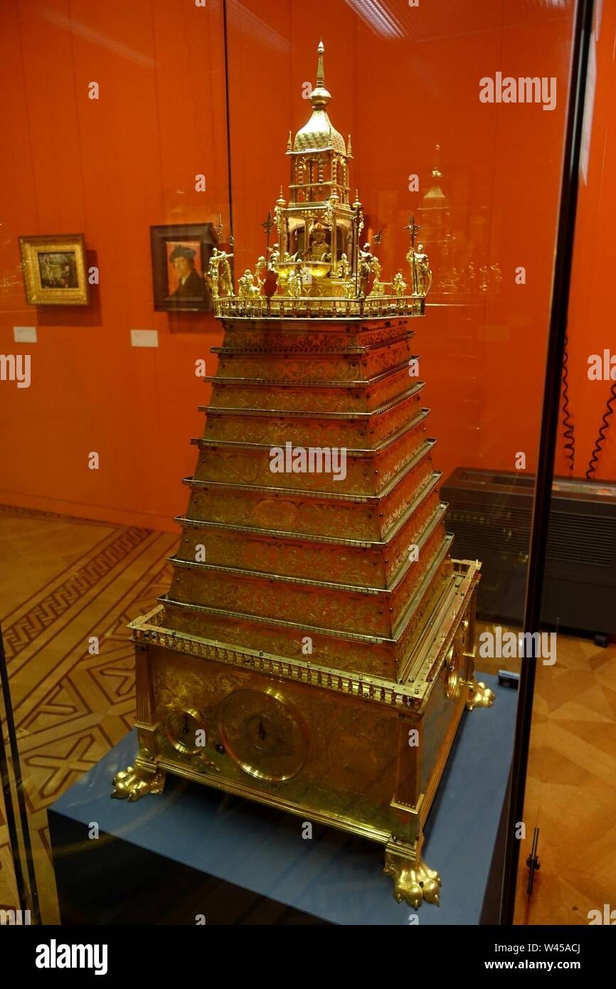 Congreve clock by Christoph Rohr, Braunschweig, 1600 AD Stock Photo - Alamy