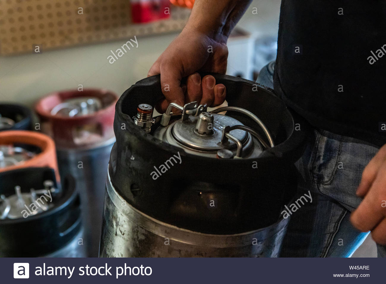 Lifting Heavy Pipe High Resolution Stock Photography and Images - Alamy