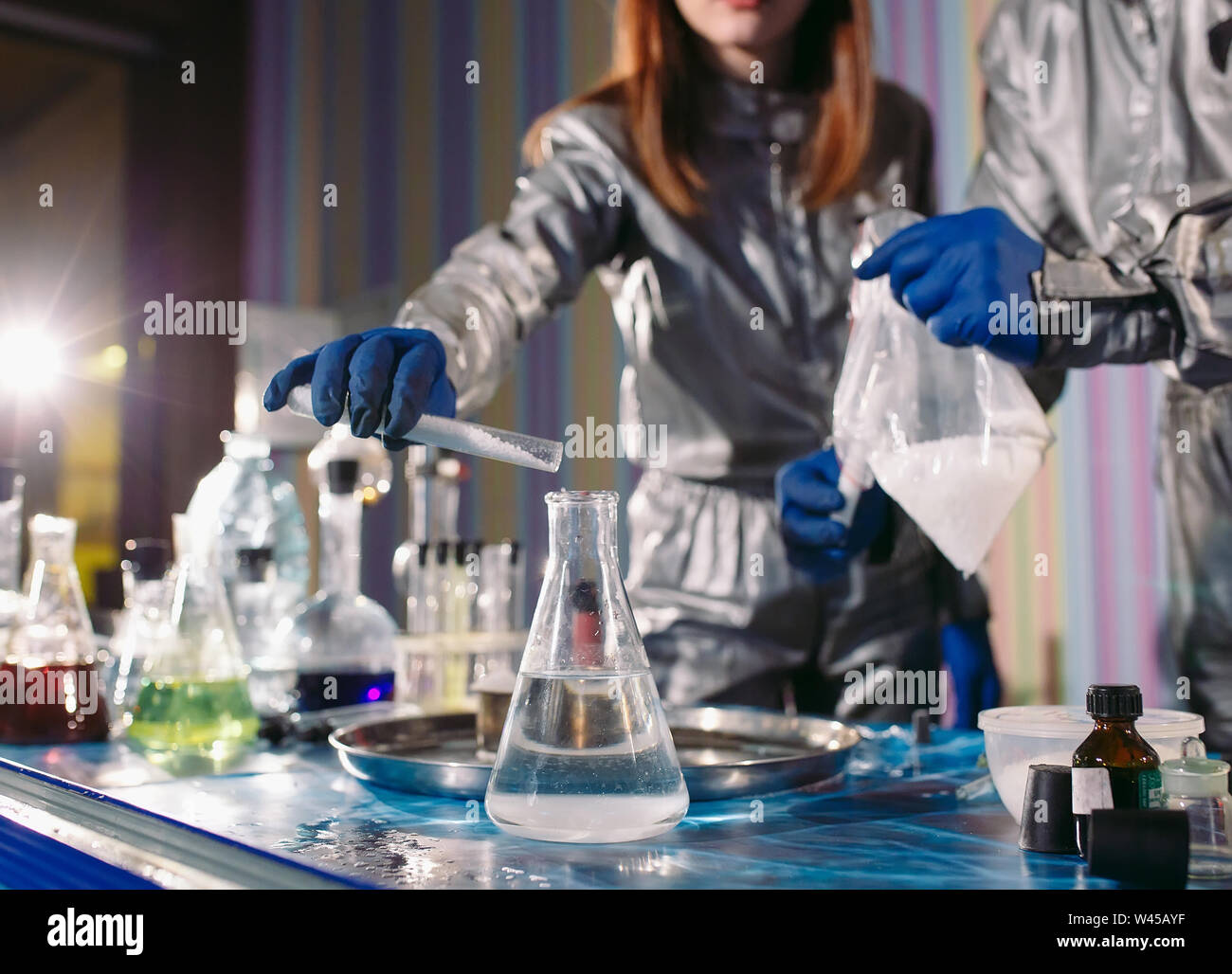 Chemists make drugs in the laboratory at home Stock Photo - Alamy