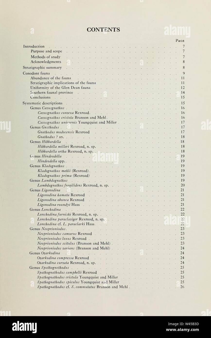 Conodonts from the Glen Dean formation (Chester) of the Illinois basin ...