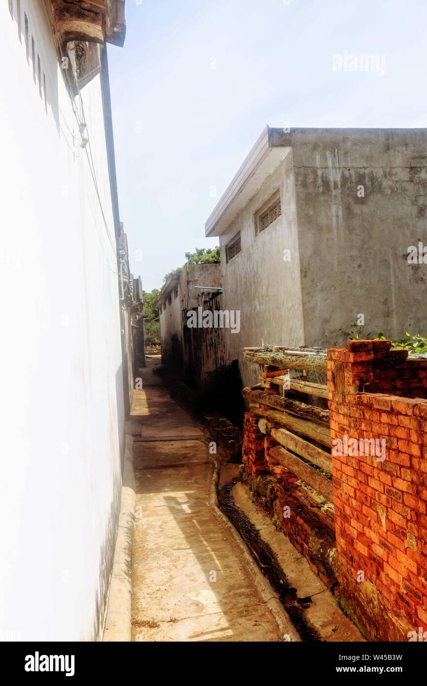 Old Ancient Housing Compound in Rural Farming Village outside Haikou ...