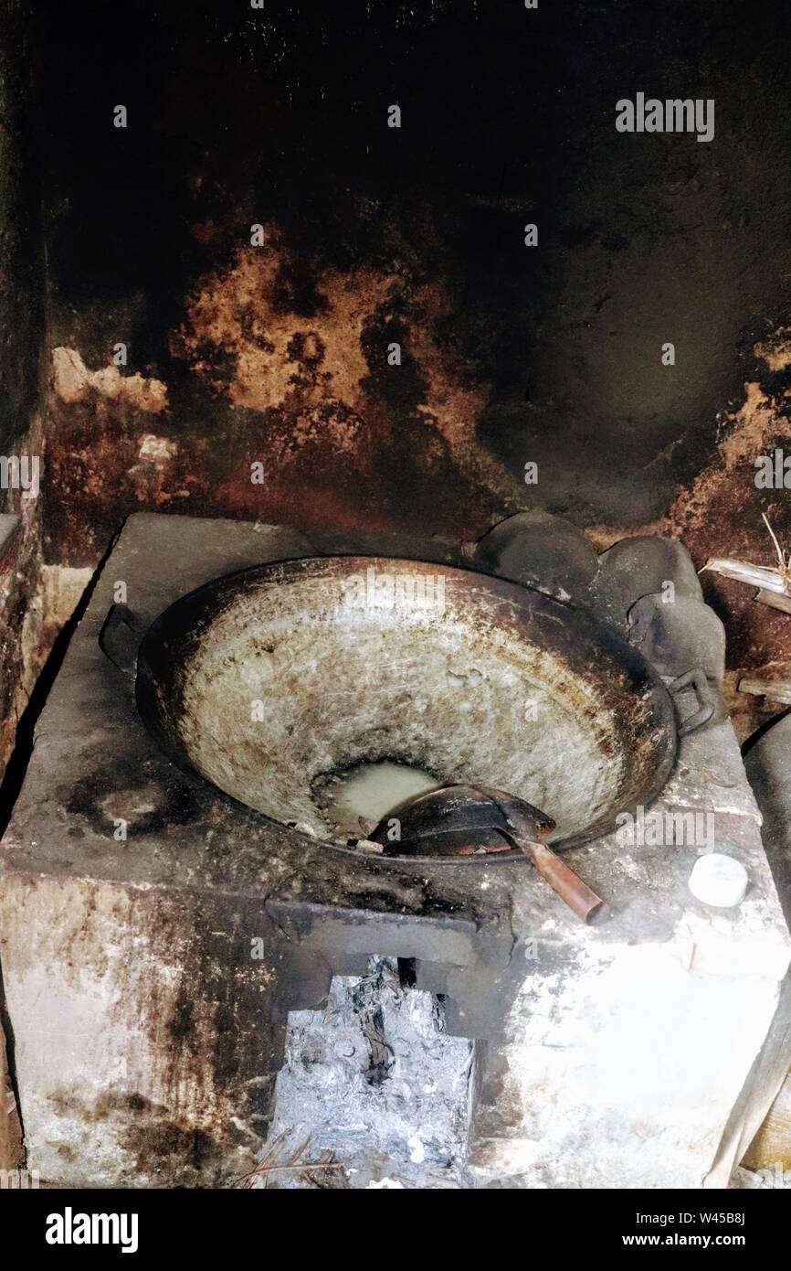 Old Ancient Housing Compound in Rural Farming Village outside Haikou ...