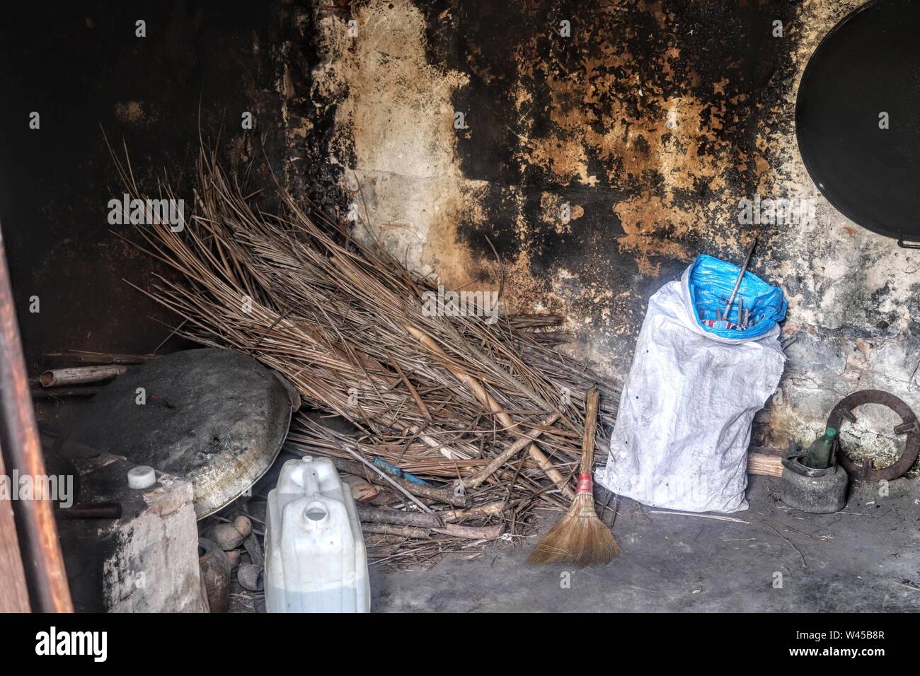 Old Ancient Housing Compound in Rural Farming Village outside Haikou ...