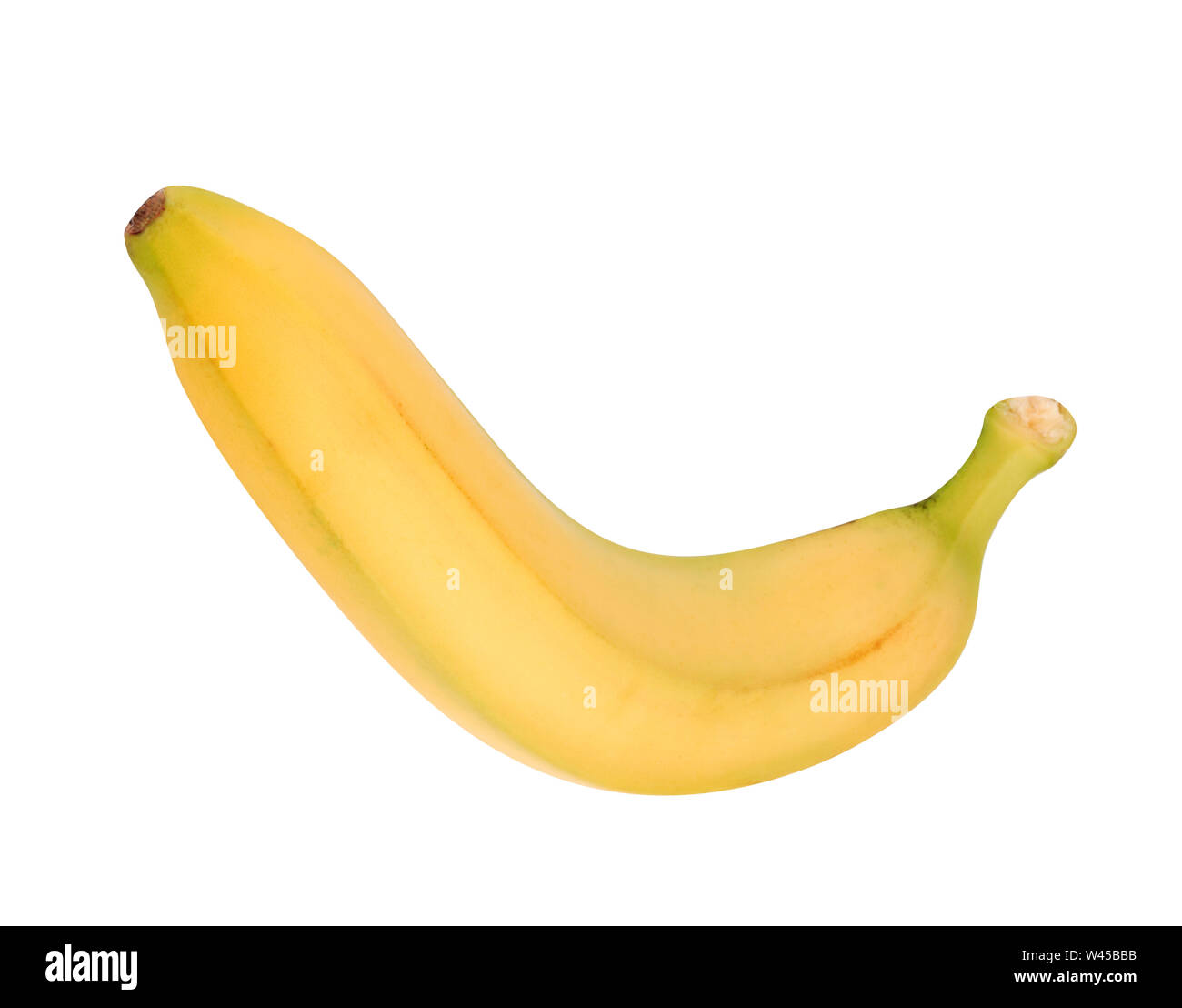 Yellow Banana Isolated Stock Photo - Alamy