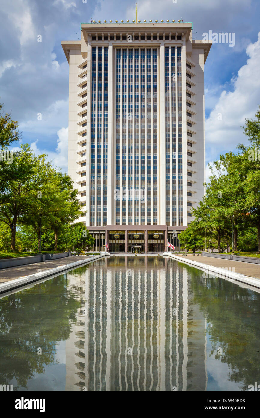The reflecting pool before the modern RSA Tower Complex, still the ...