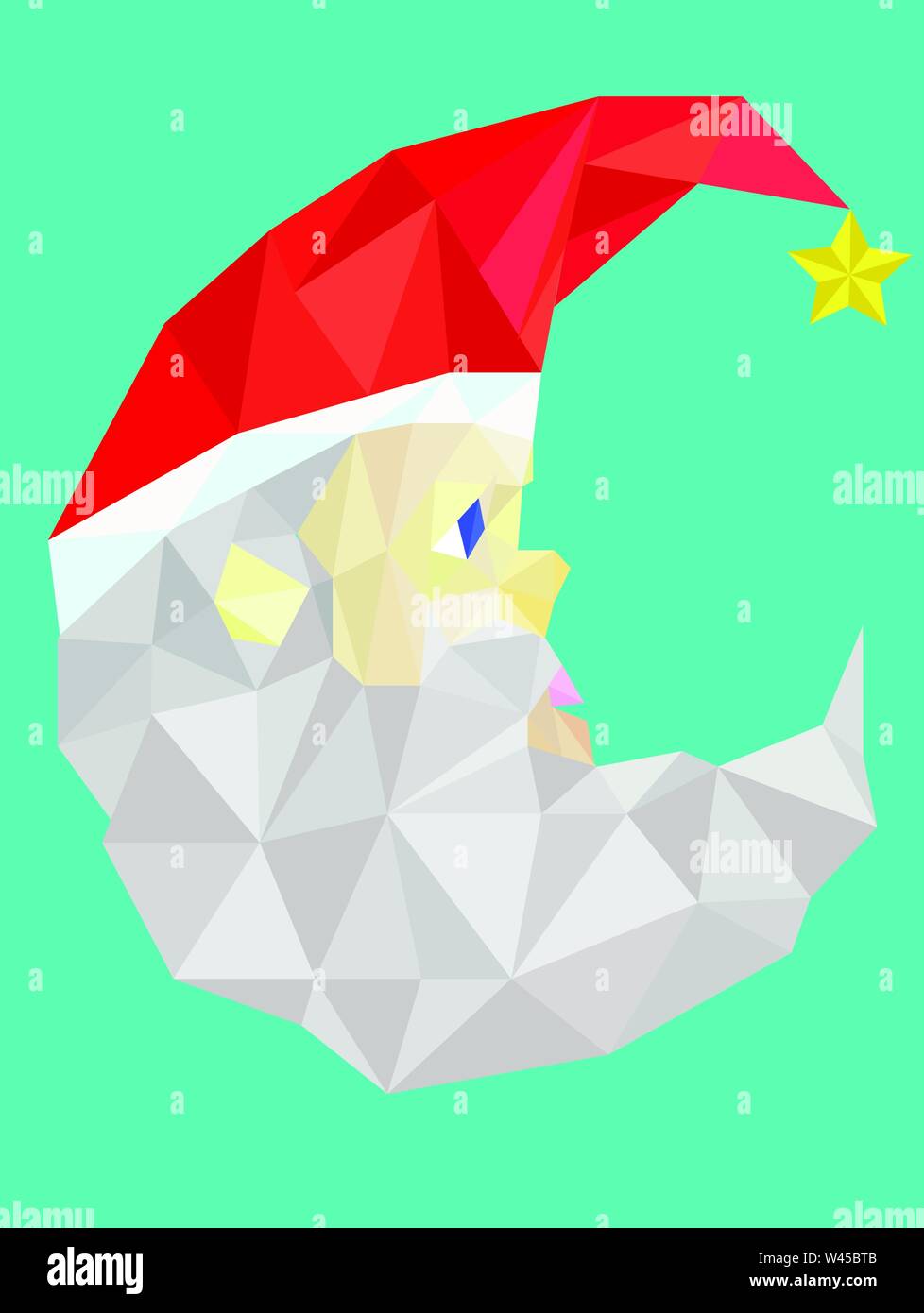Santa claus hat geometric Stock Vector Images - Alamy