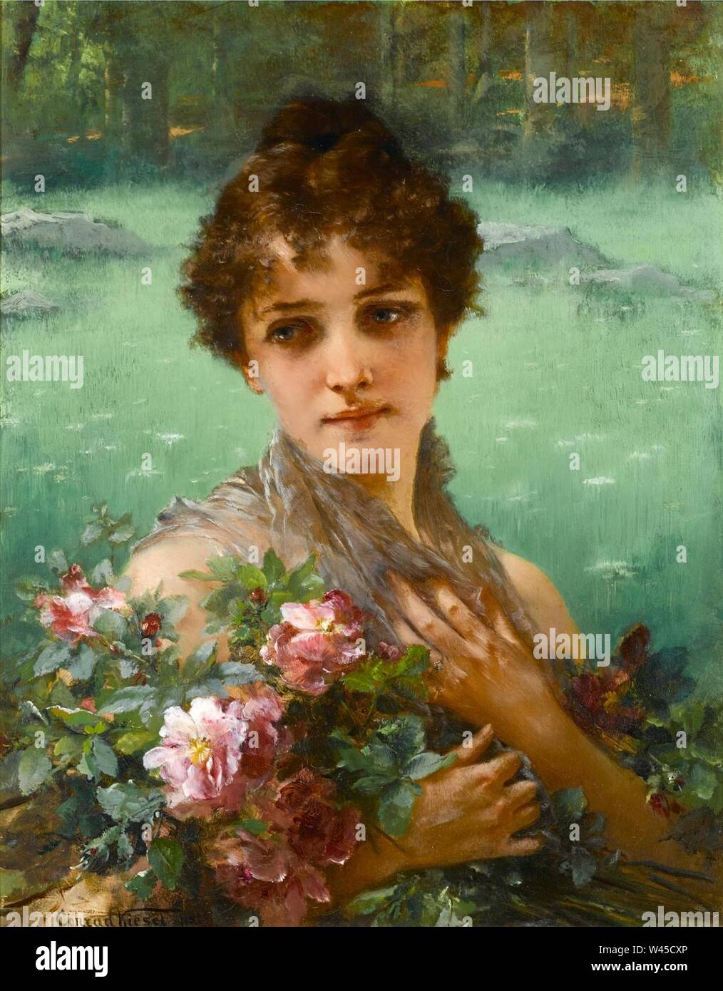 Conrad Kiesel - The wild roses Stock Photo - Alamy
