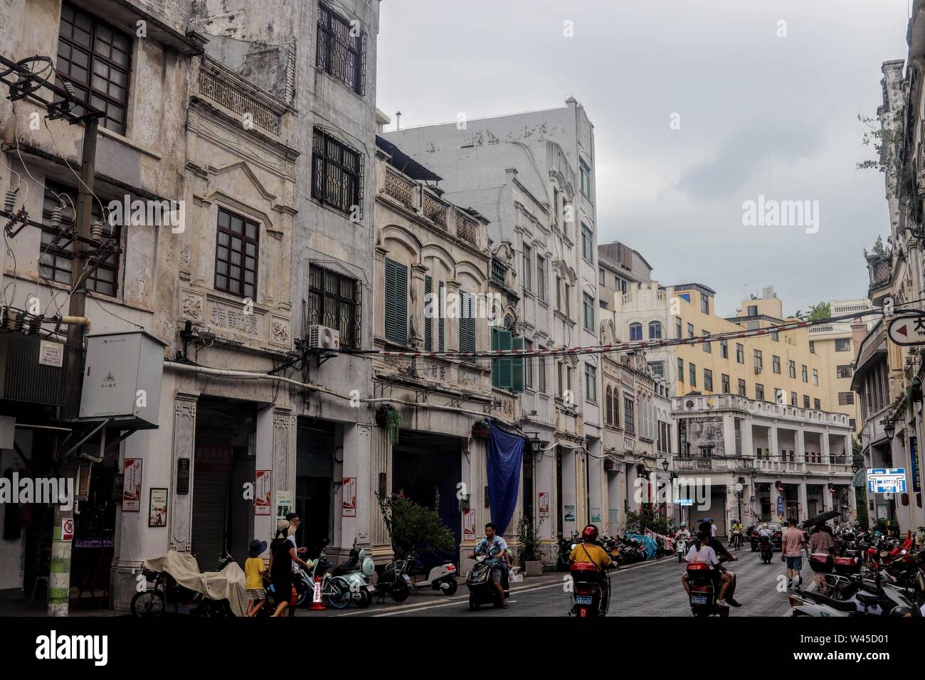 Haikou Zhongshan Road Old Town Hainan Island Stock Photo - Alamy